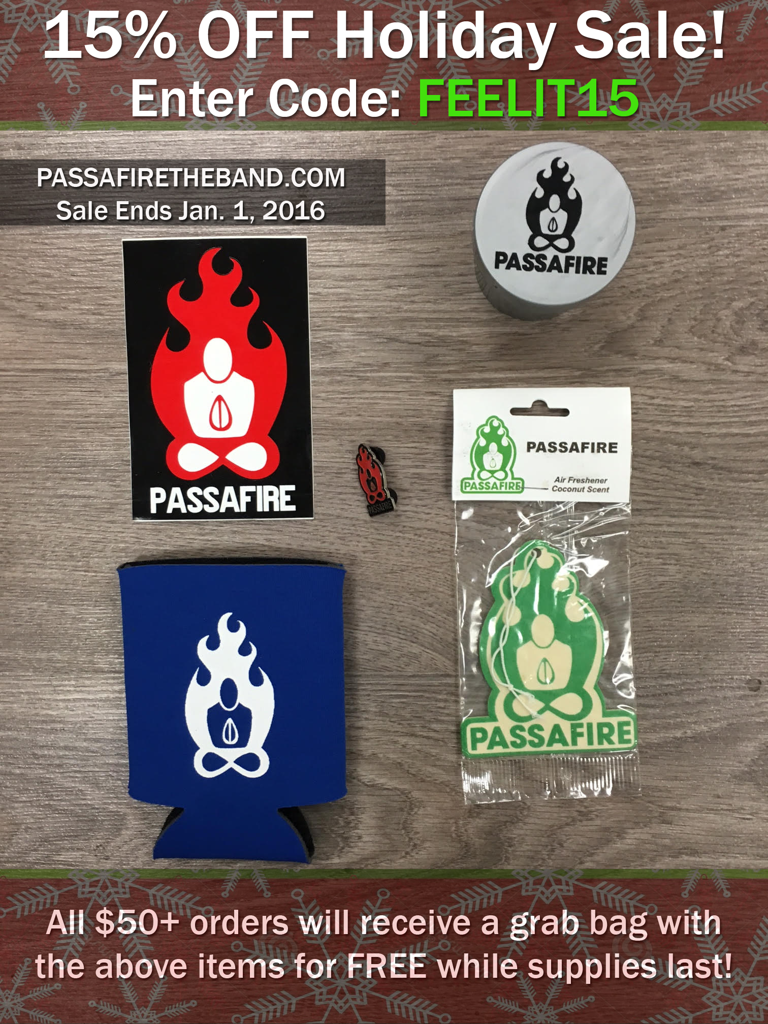 Passafire Merch Store Holiday Sale Passafire